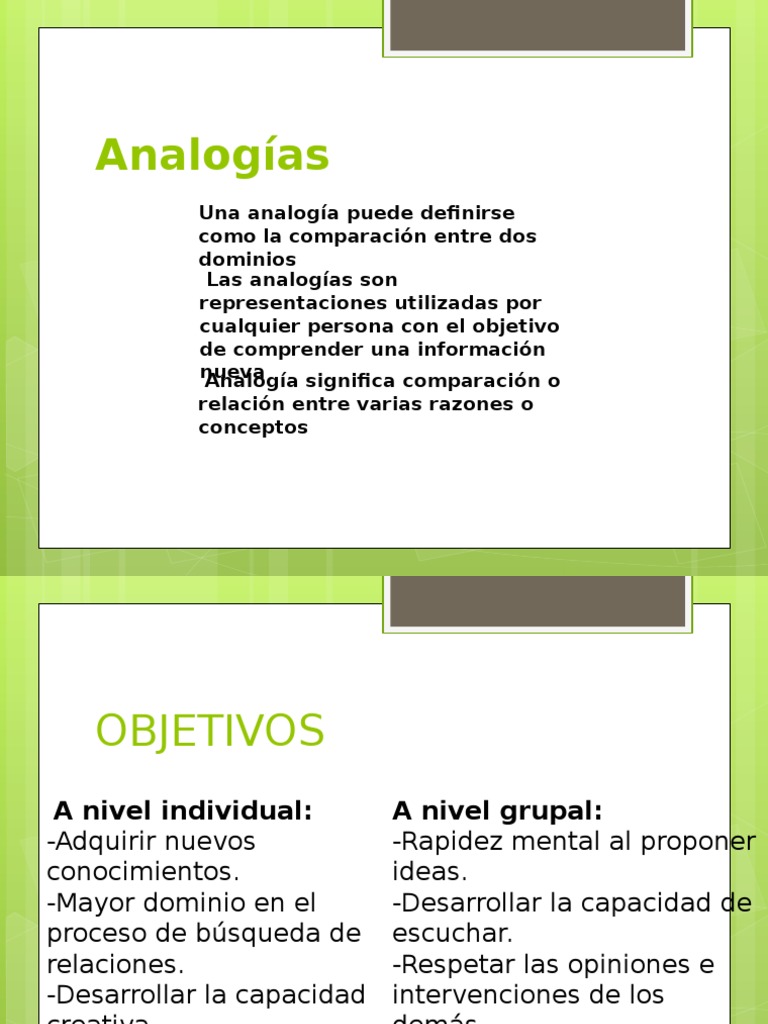 Analogías | PDF | Analogía | Creatividad