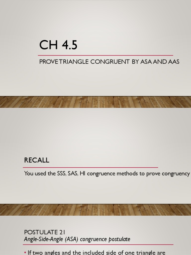Geo 4 5 | PDF | Euclidean Plane Geometry | Triangle Geometry