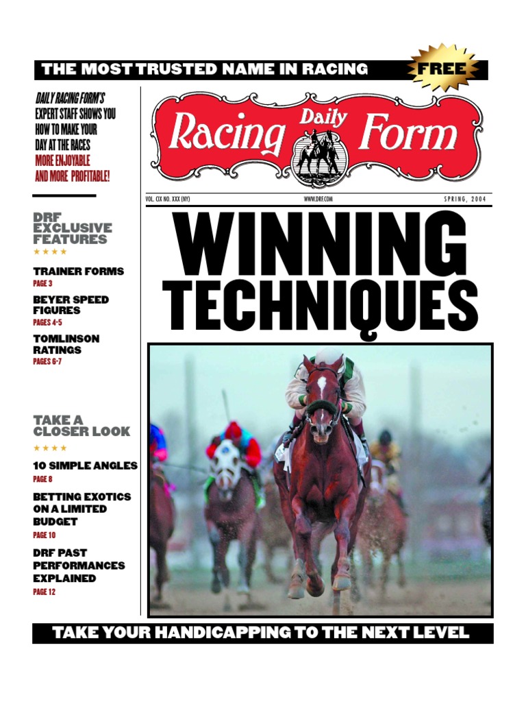 Mastering DRF Past Performances | PDF | Handicapping | Horse Racing