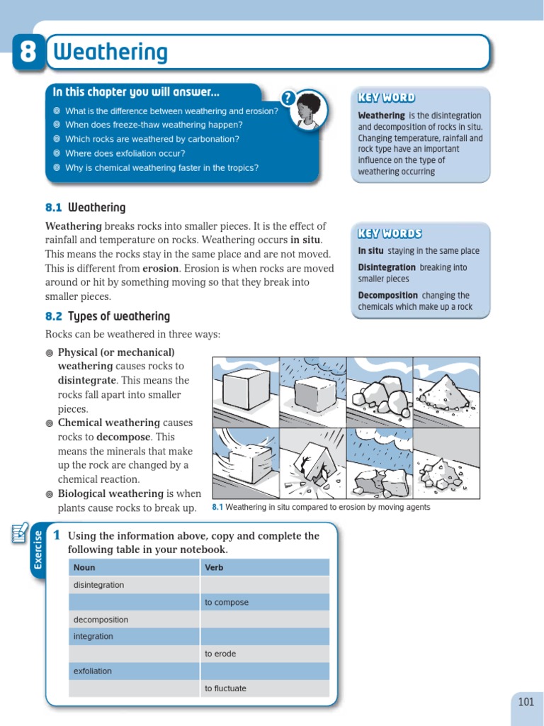 Understanding Weathering Types and Processes | PDF | Weathering | Rock ...