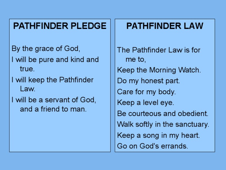 Pathfinder Pledge and Law Explained | PDF