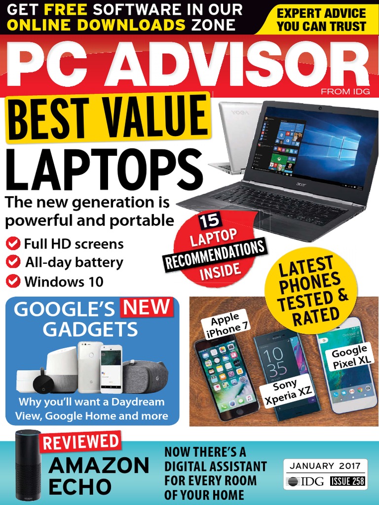 PC Advisor - January 2017 | PDF | Windows 10 | Digital Technology