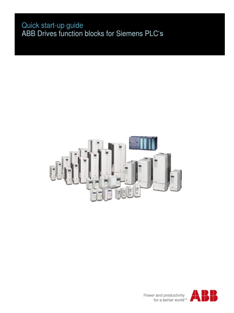Abb Drives Function Blocks For Siemens Plcs Quick Start Up Guide A A4 Ip Address Online 