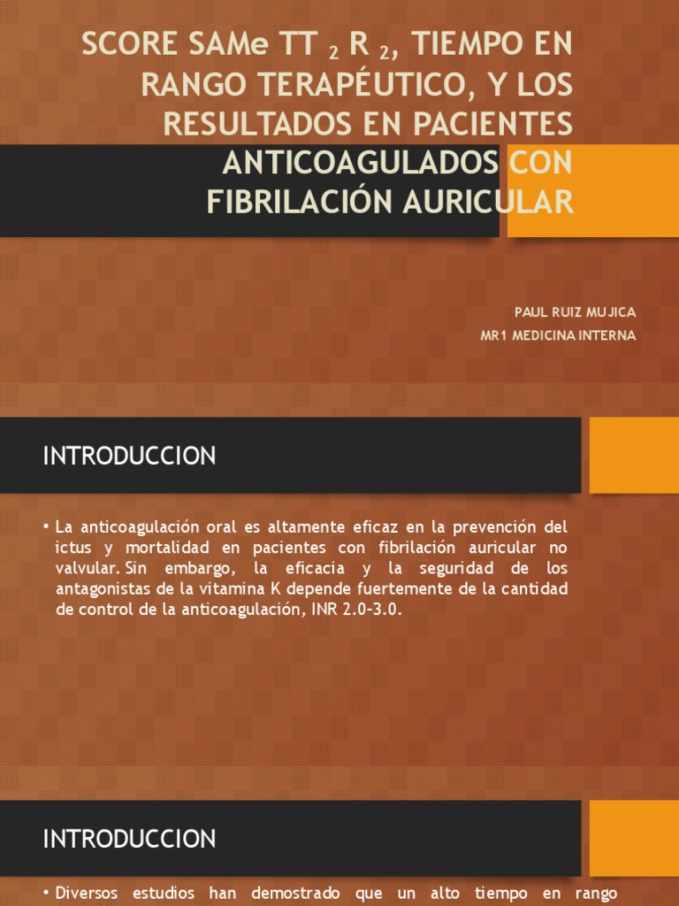 Score Same TTR | PDF | Sistema cardiovascular | Medicina
