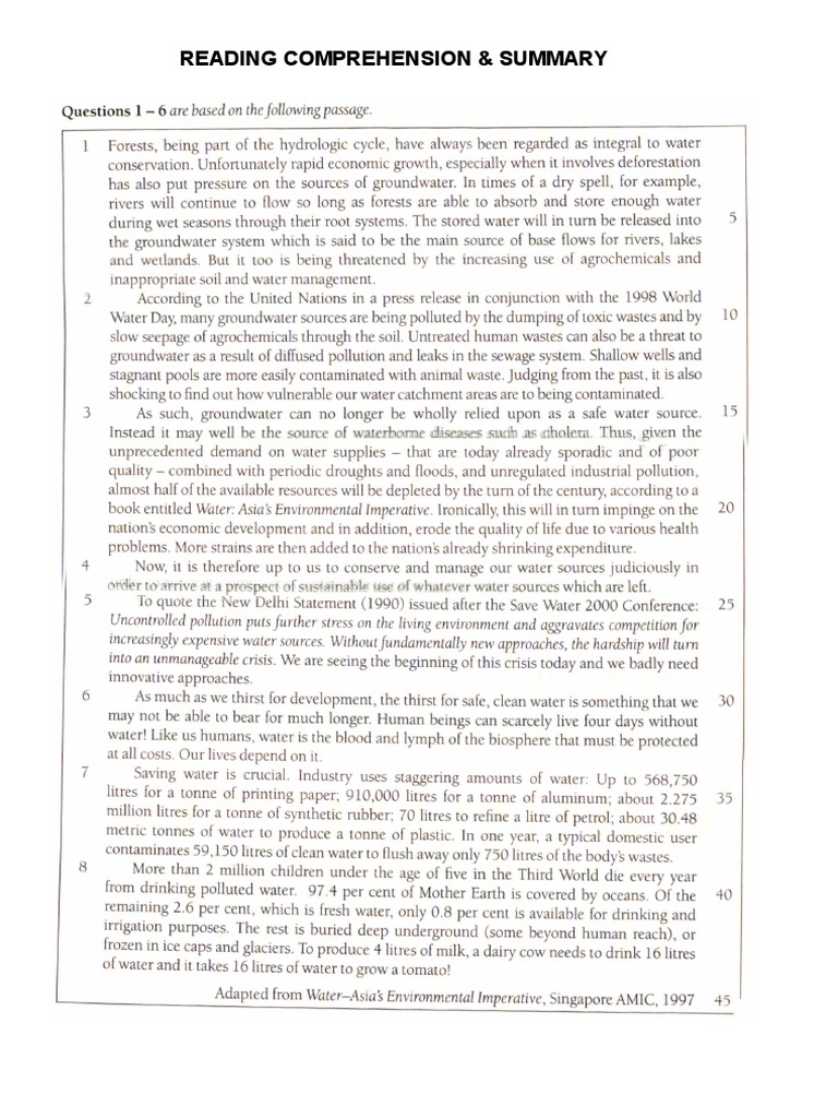 Understanding the Reading Comprehension Devil | PDF