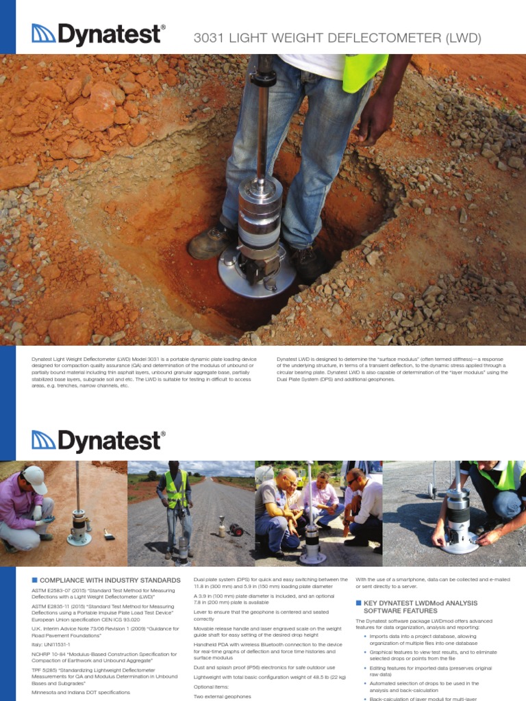 3031 Light Weight Deflectometer (LWD) - Web - Compressed | PDF | Road ...