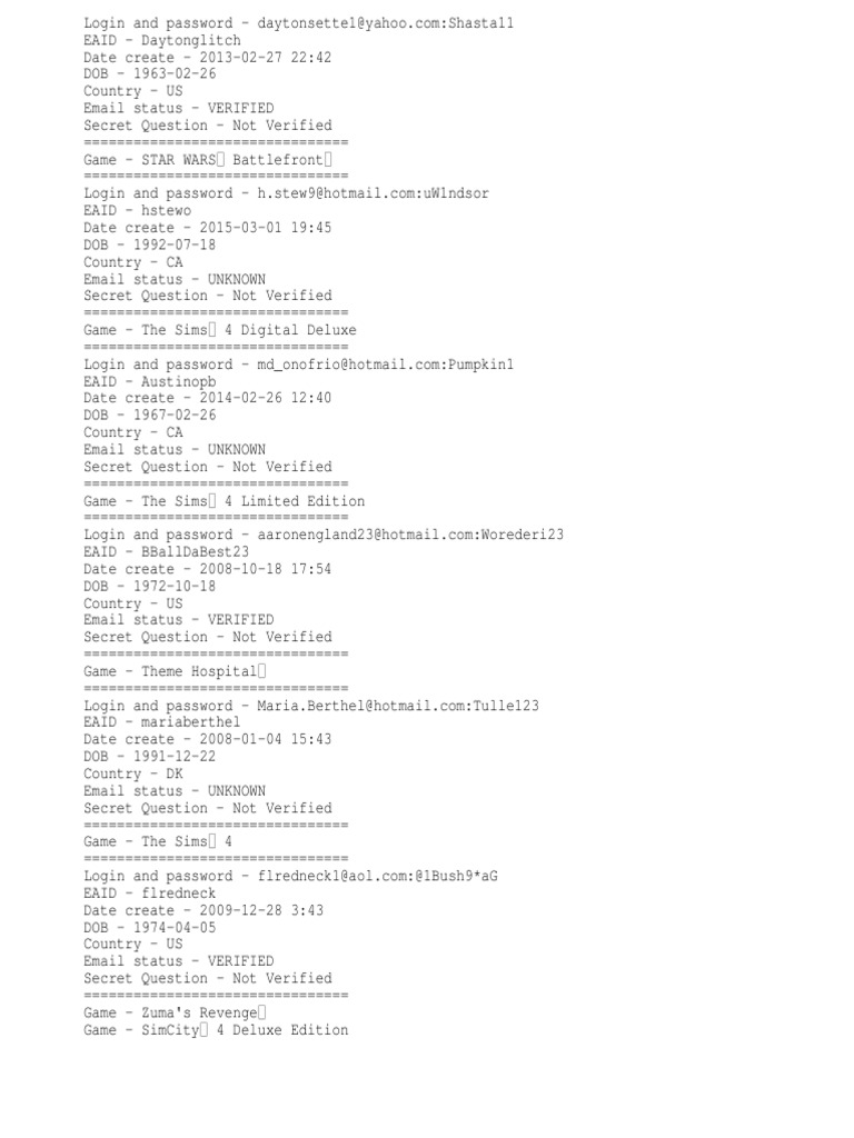Origin Accounts 1 | PDF | Sequel | Media Franchises
