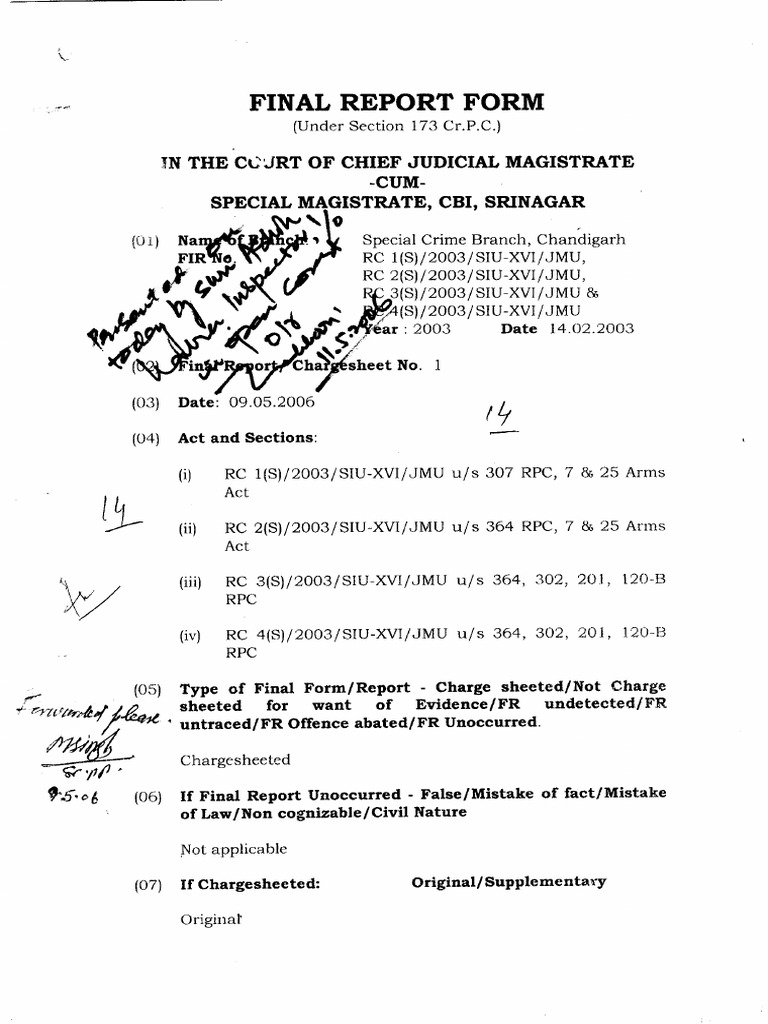 CBI Chargesheet | PDF