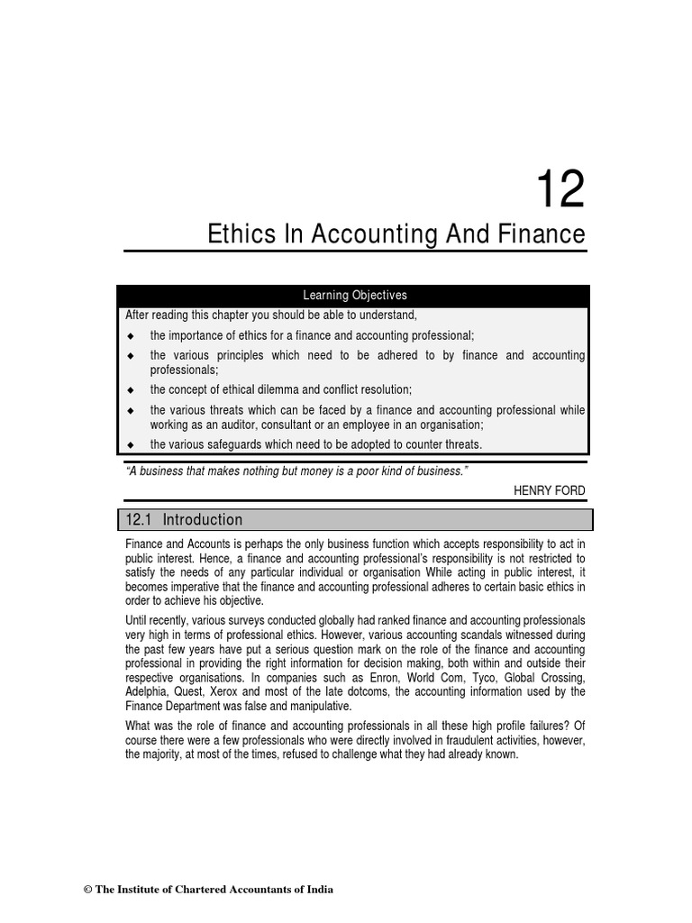 Ethics in Accounting & Finance | PDF | Confidentiality | Accounting