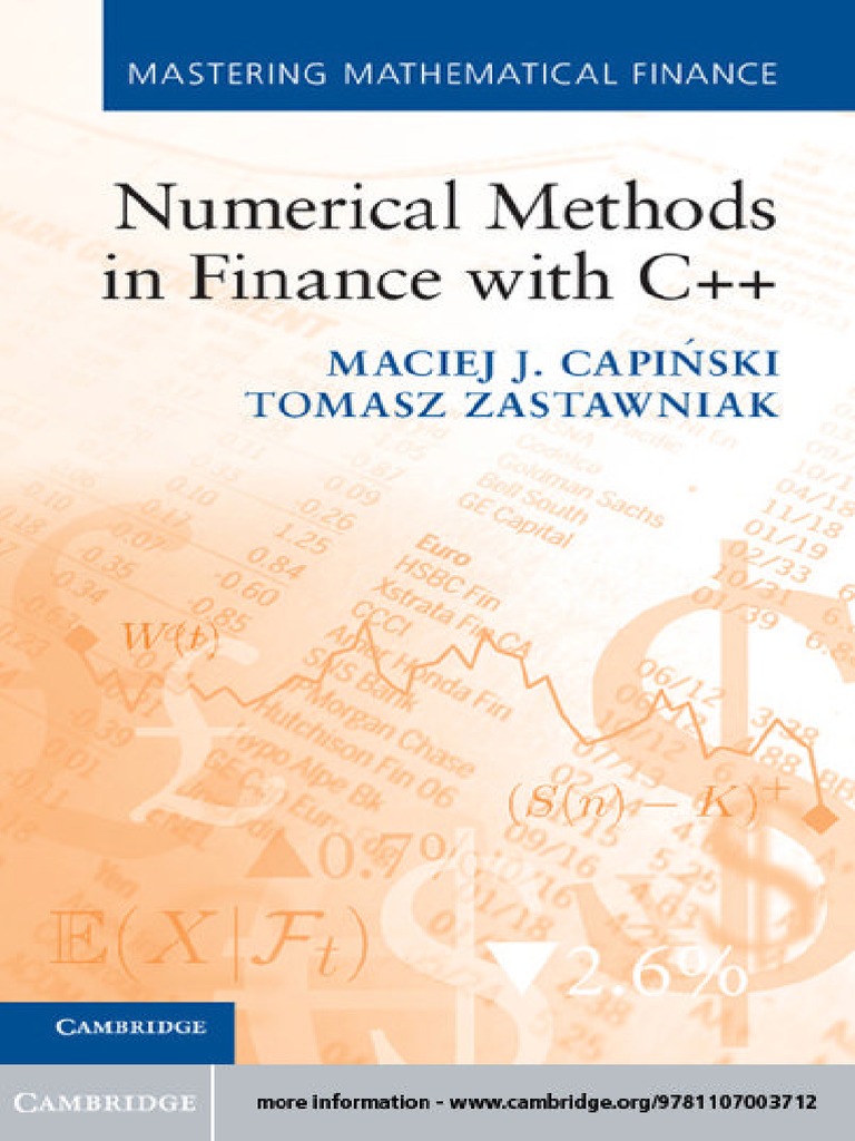 (Mastering Mathematical Finance) Maciej J. Capiński, Tomasz Zastawniak-Numerical Methods in ...