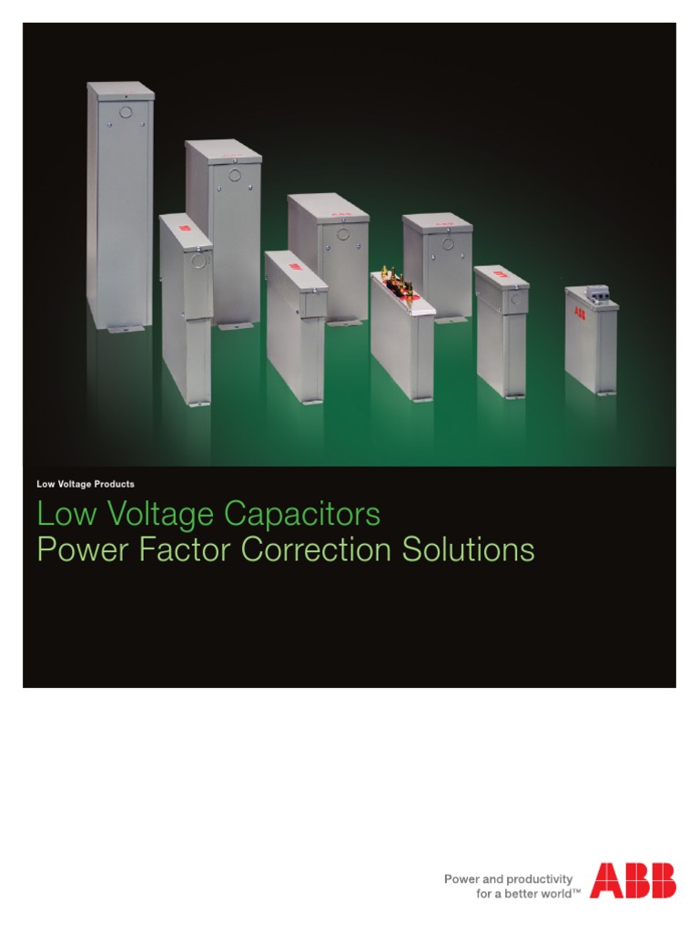 ABB - LV Capacitors - Power Factor Correction Solutions | PDF | Capacitor | Fuse (Electrical)