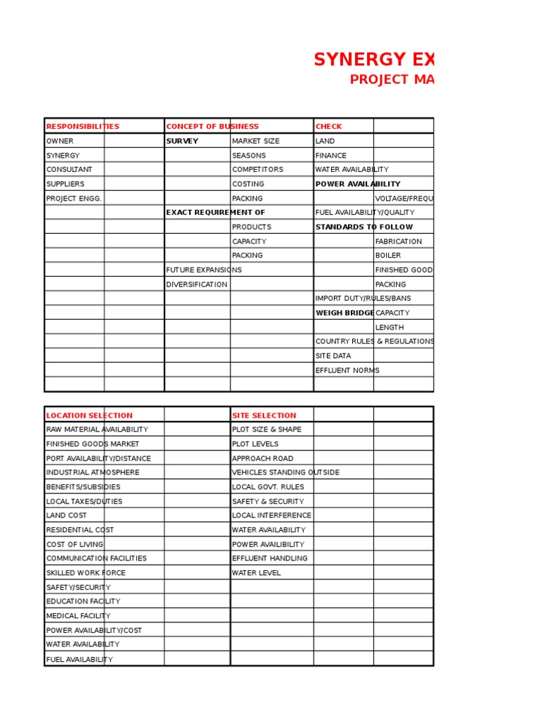 Project Management | PDF | Warehouse | Specification (Technical Standard)