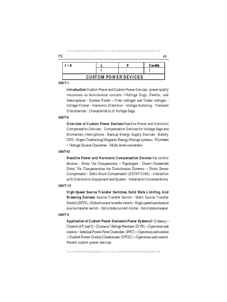Custom Power Devices | PDF