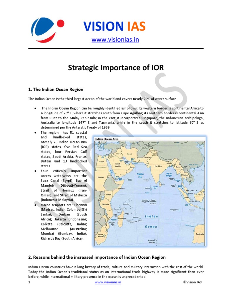 Strategic Importance of IOR | PDF