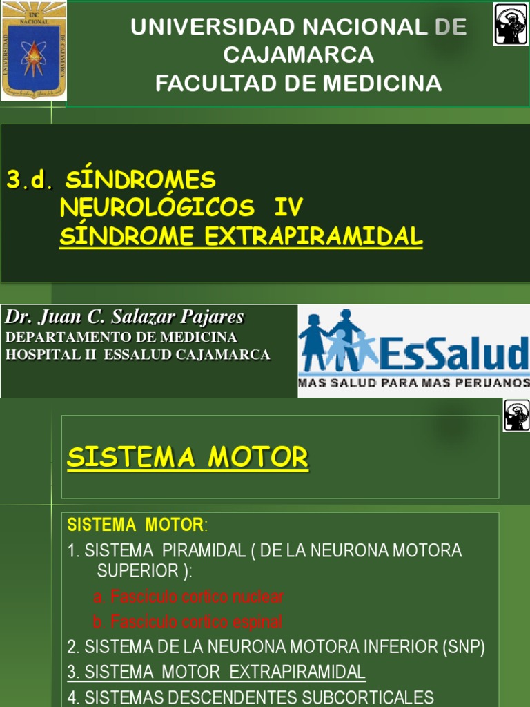 3 - Síndromes Extrapiramidal | PDF | Neurociencia | Sistema nervioso
