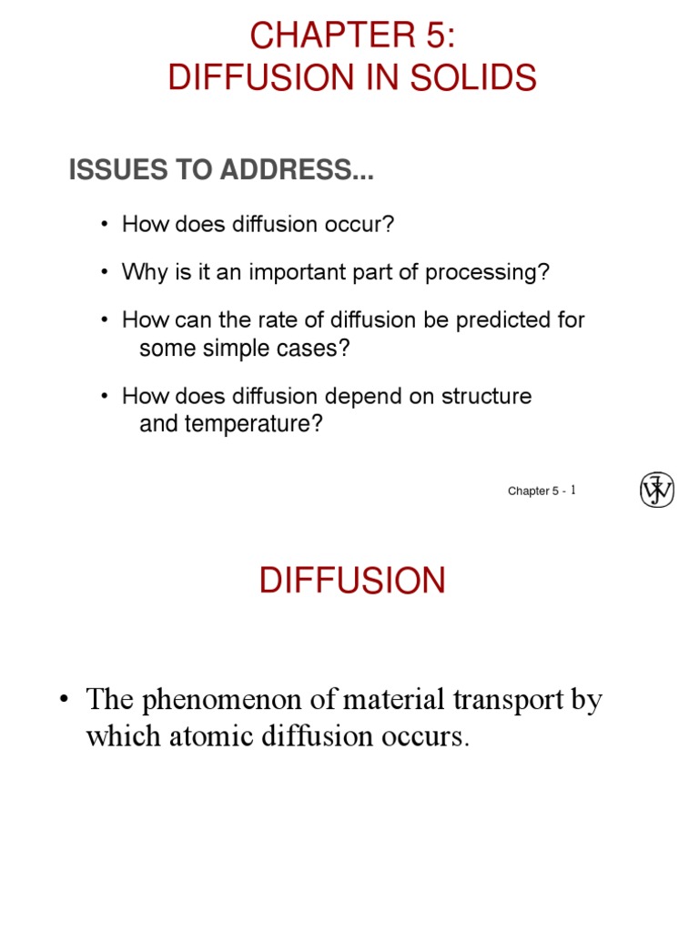 Chapter 5 - Diffusion in Solids PDF | PDF | Business