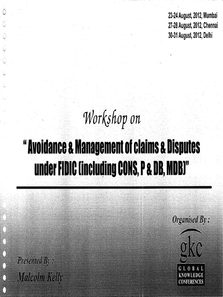 Fidic Training | PDF