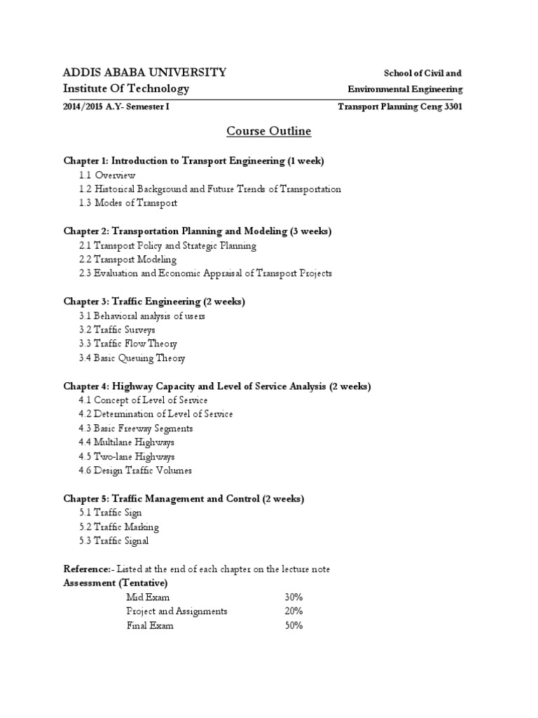 Transport Engineering | PDF | Transport | Conceptual Model