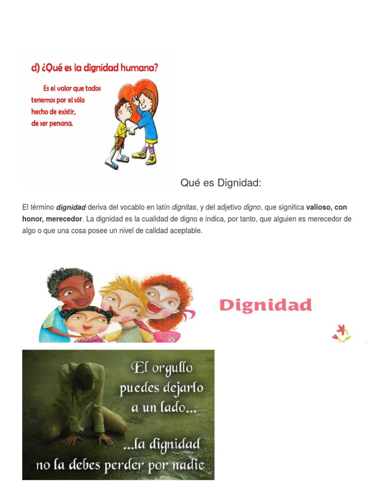 Definición de Dignidad y Su Significado | PDF