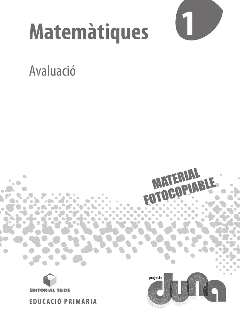 1391 GD Mates 1 Fitxes - Avaluacio PDF | PDF