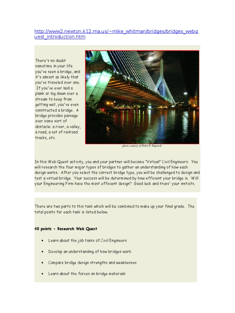 Bridge Problem Based Learning | PDF | Bridge | Truss