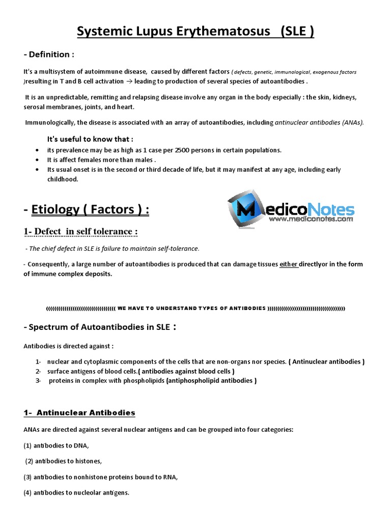 Systemic Lupus Erythematosus | PDF | Systemic Lupus Erythematosus ...