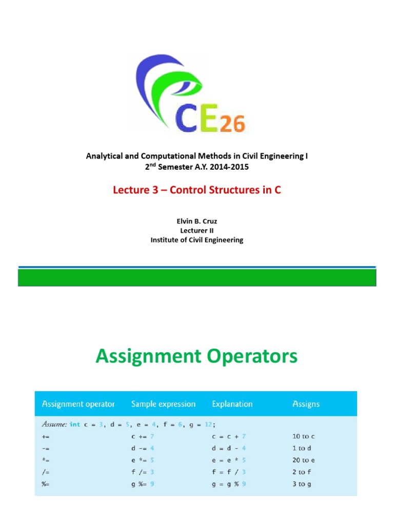Lecture 3 - Selection and Repetition Structures | Download Free PDF ...