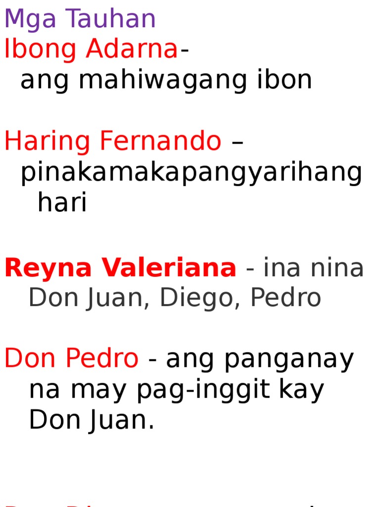 Mga Tauhan-Filipino | PDF