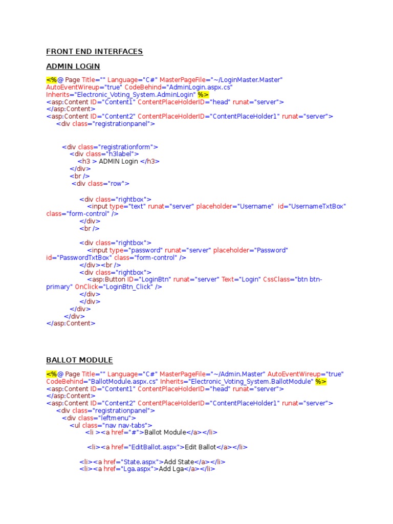 Front End Interfaces | PDF | World Wide Web | Internet & Web