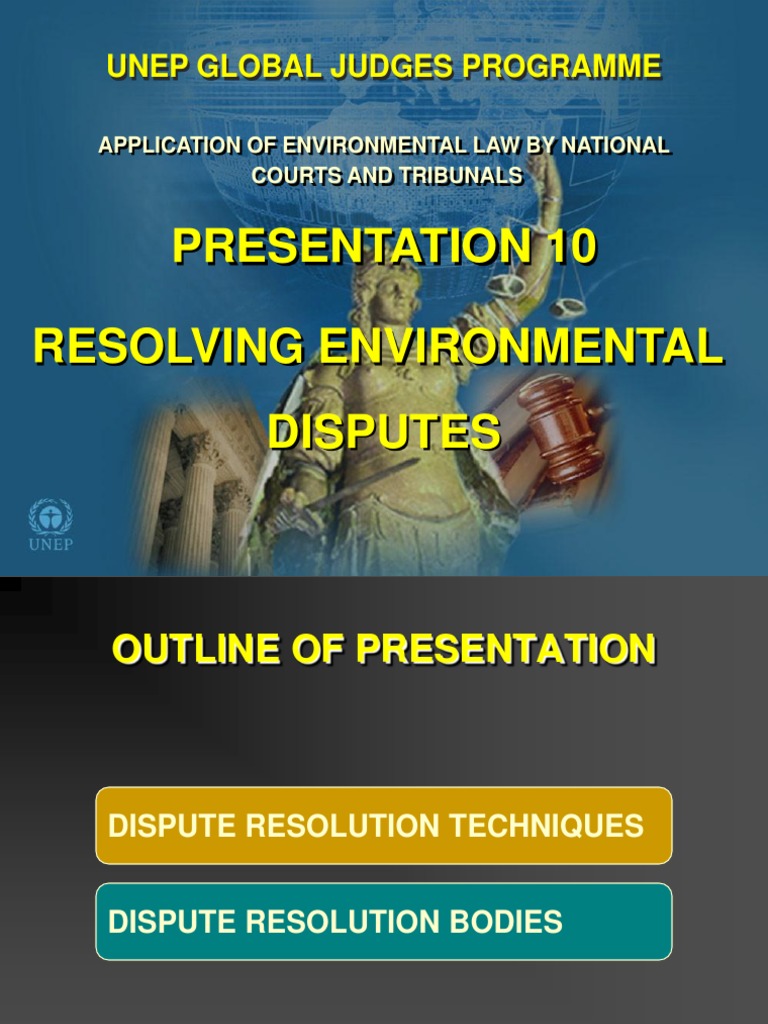 10 - Resolving Environmental Disputes | PDF | Alternative Dispute ...