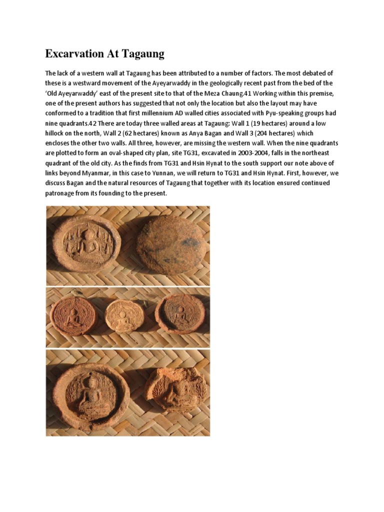 Excarvation at Tagaung PDF | PDF | Earth Sciences | Physical Geography