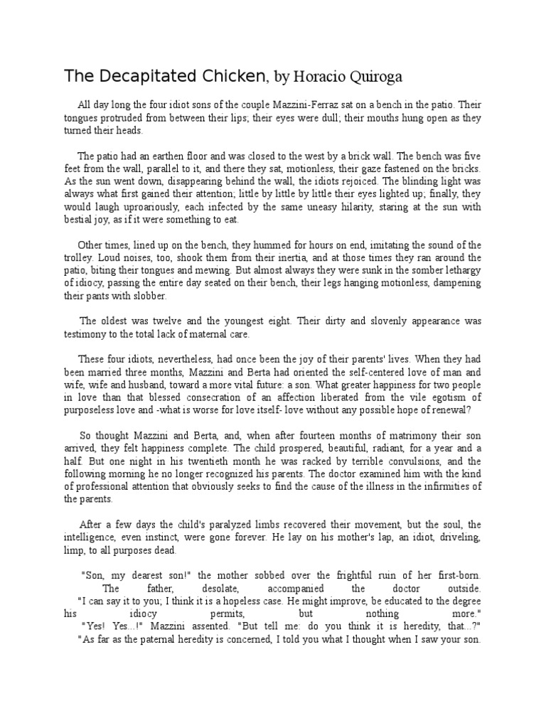 The Decapitated Chicken | PDF