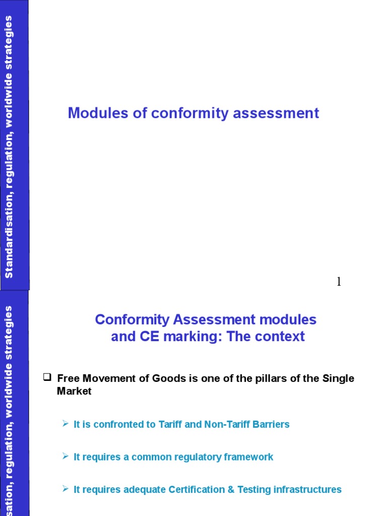 Modules of Conformity Assessment | PDF | Production And Manufacturing ...