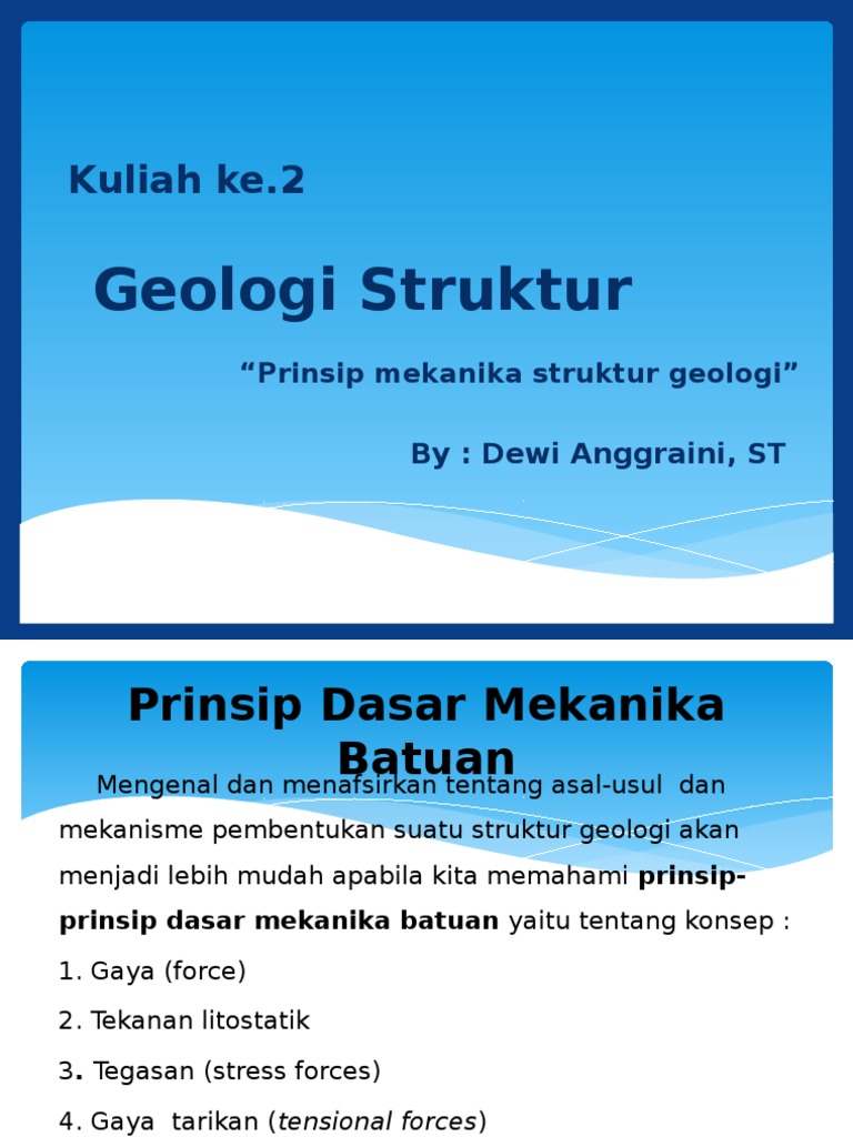 Prinsip Dasar Mekanika Batuan | PDF