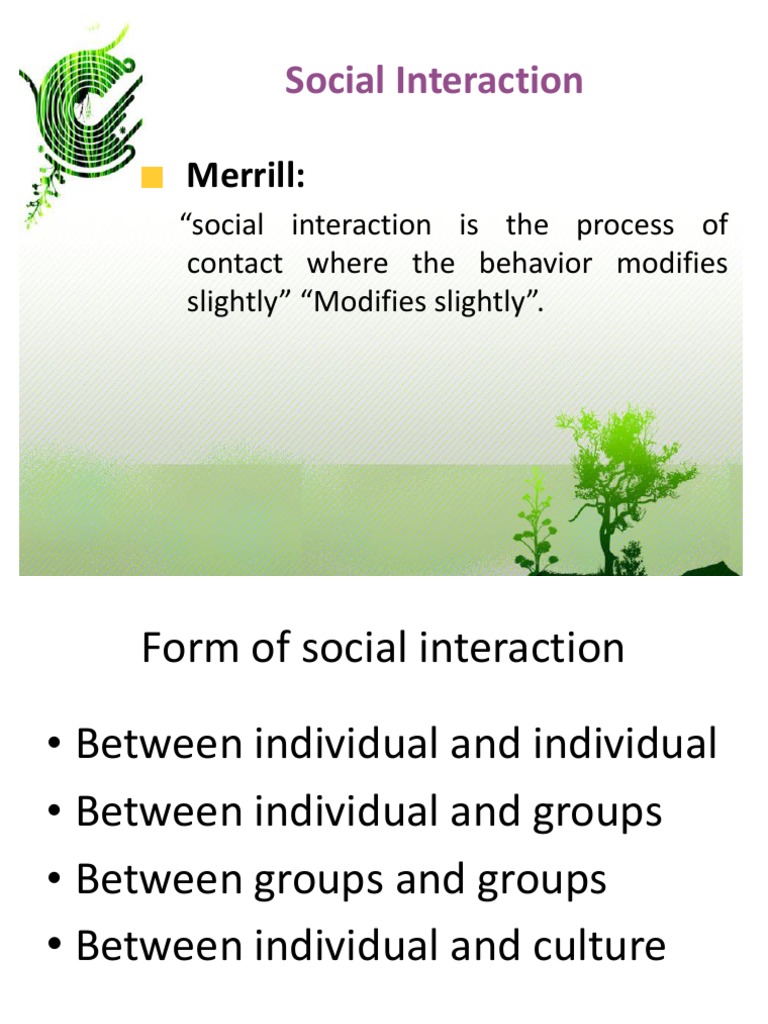 Social Interaction | PDF | Cultural Assimilation | Behavioural Sciences