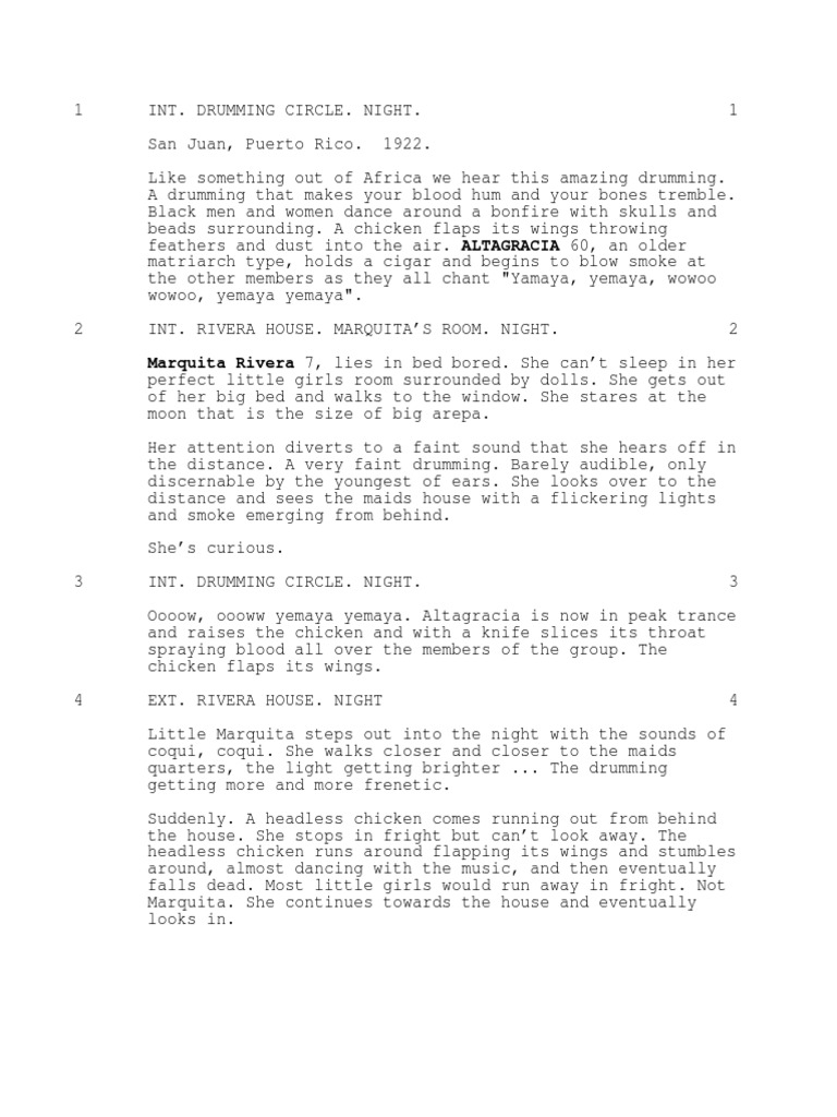 Script Marquita Rivera | PDF | Leisure