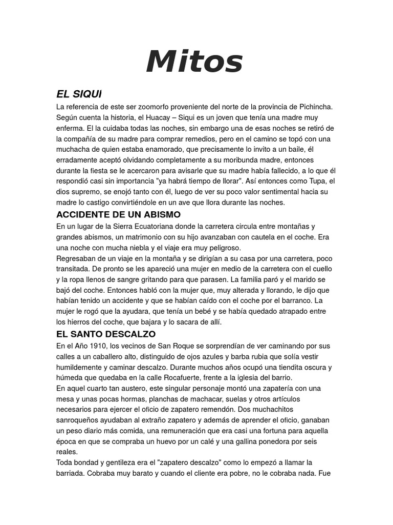 Mitos | PDF