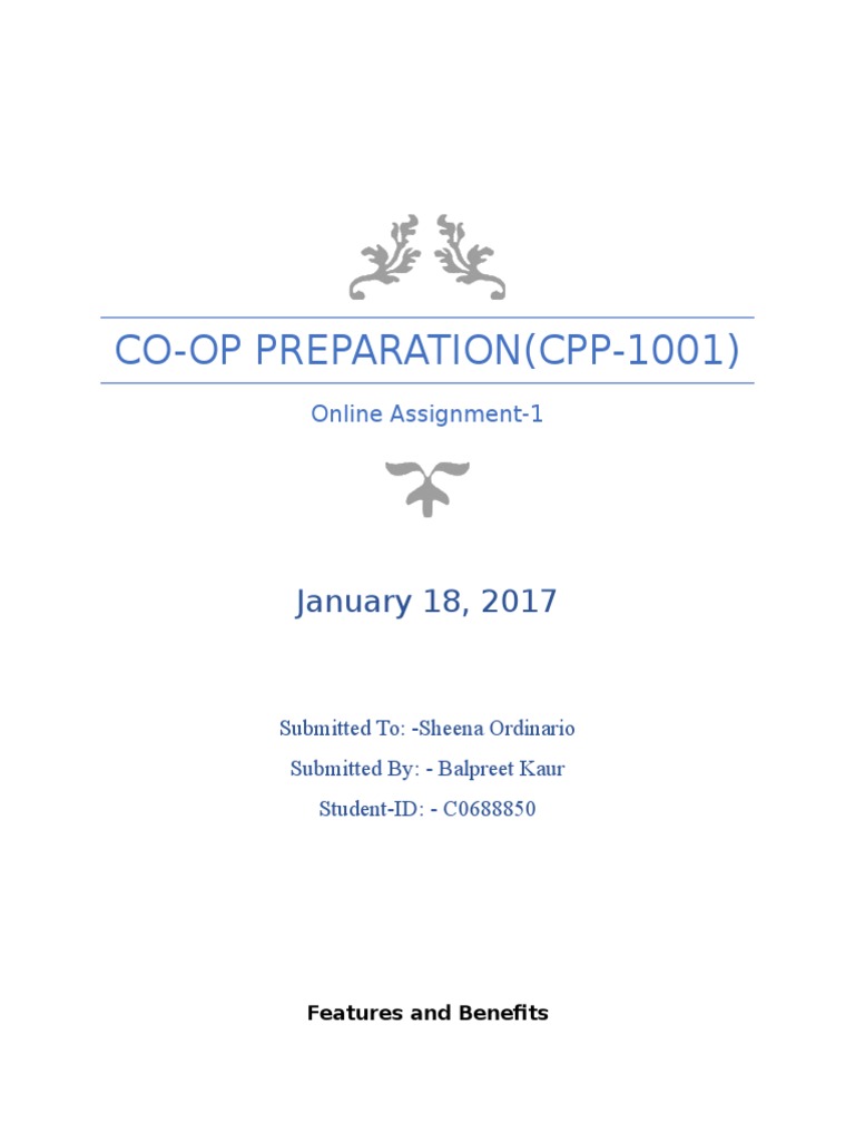 Co-Op Preparation (Cpp-1001) : January 18, 2017 | PDF | Microsoft Excel ...