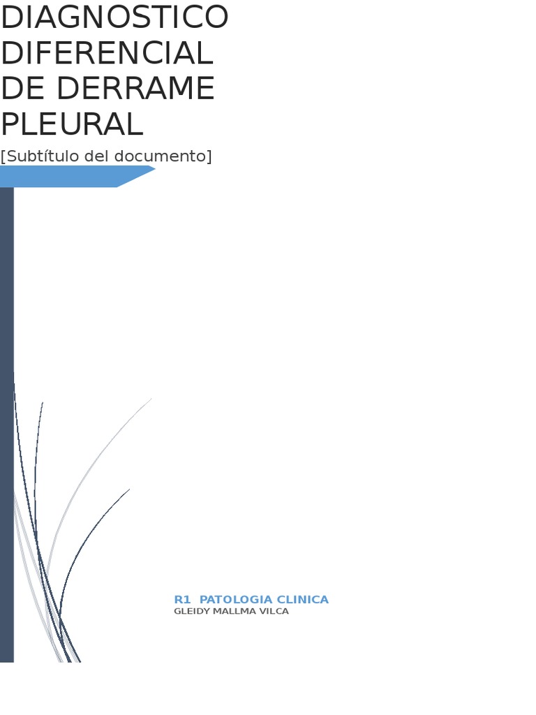Criterios de Light en Derrame Pleural | PDF | Especialidades Medicas ...