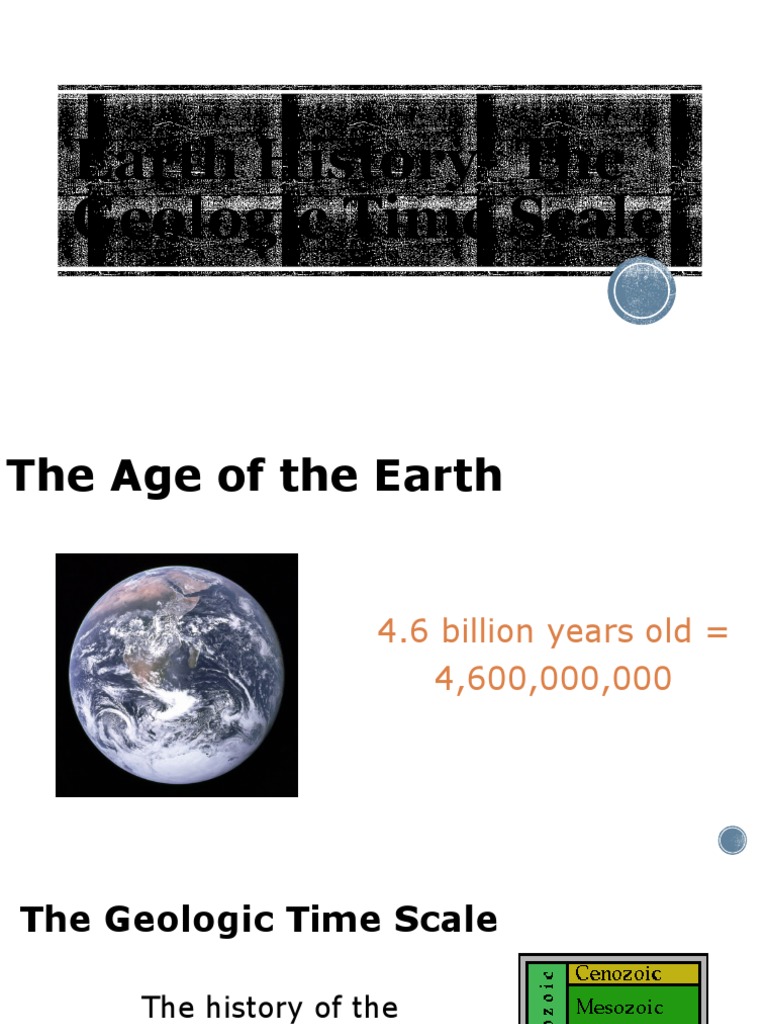 Earth History - The Geologic Time Scale | PDF | Rock (Geology) | Earth ...