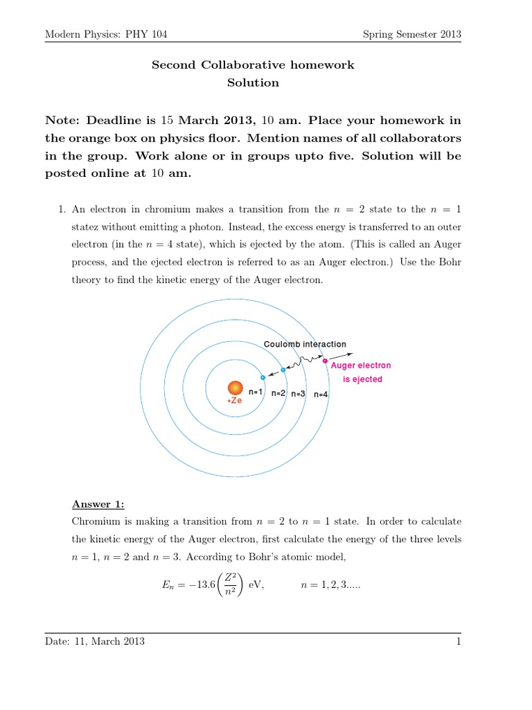 Soluciones 1 | PDF | Collision | Electronvolt