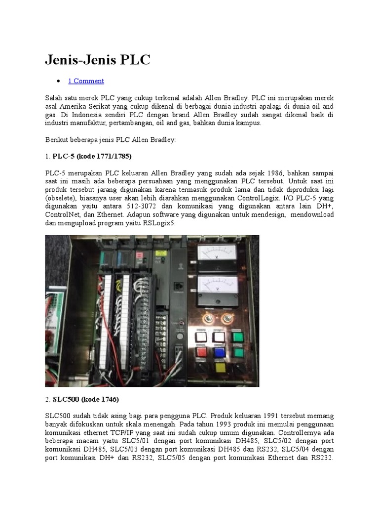 Jenis-Jenis PLC | PDF