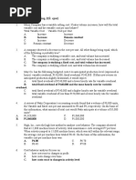 CVP Multiple Choice Questions With Answer | PDF | Market (Economics ...