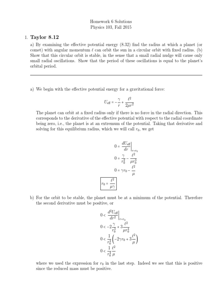 Sol 6 | PDF | Orbit | Apsis