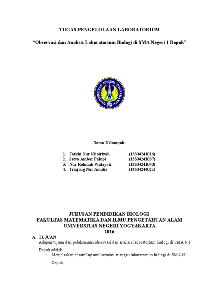 01 LAPORAN Penglab Observasi Lab | PDF