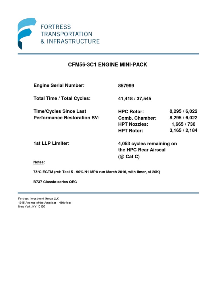 Cfm56-3C1 Engine Mini-Pack | PDF | Turbine | Mechanical Engineering