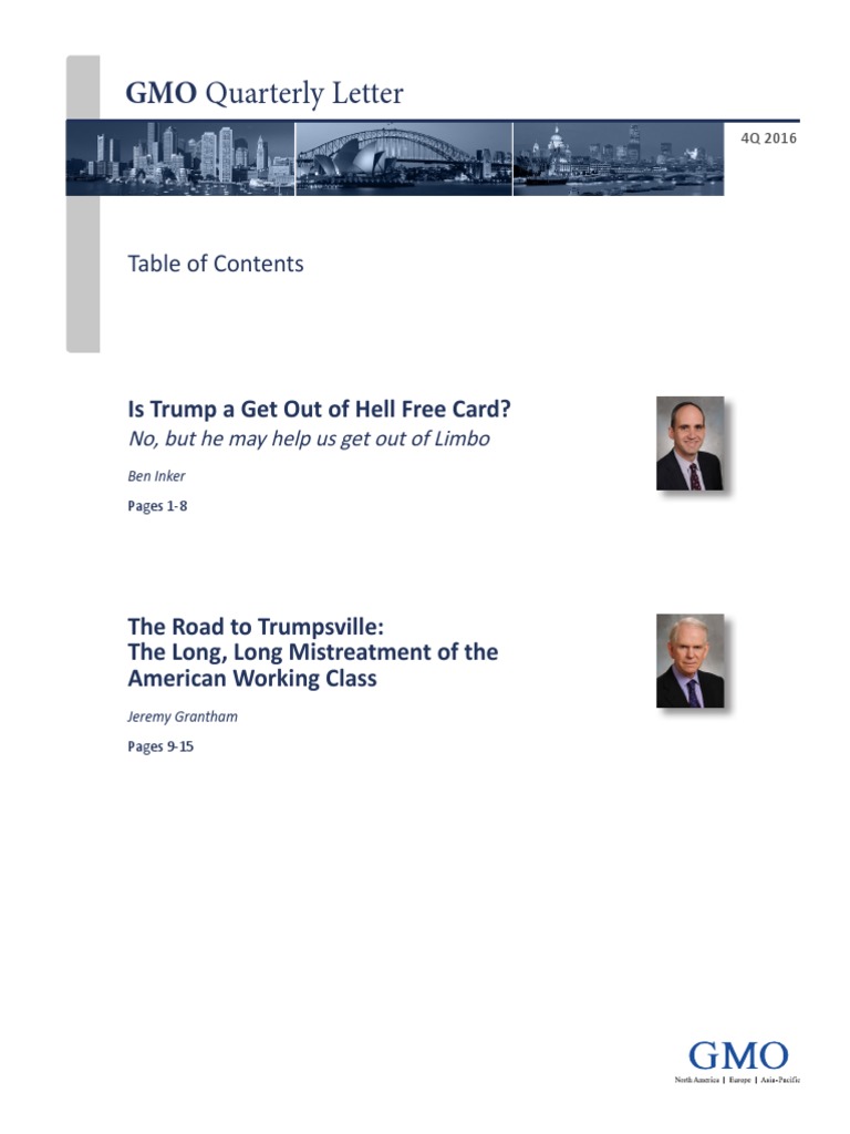 Gmo Quarterly Letter | PDF | Monetary Policy | Economics