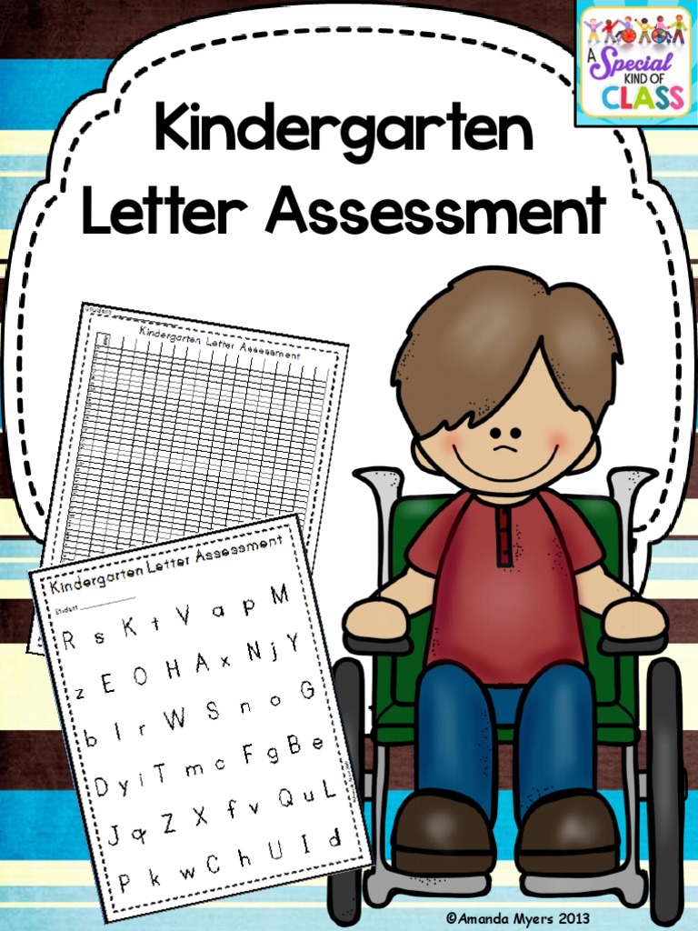 Kindergarten Letter Assessment: ©amanda Myers 2013 | PDF | Educational ...