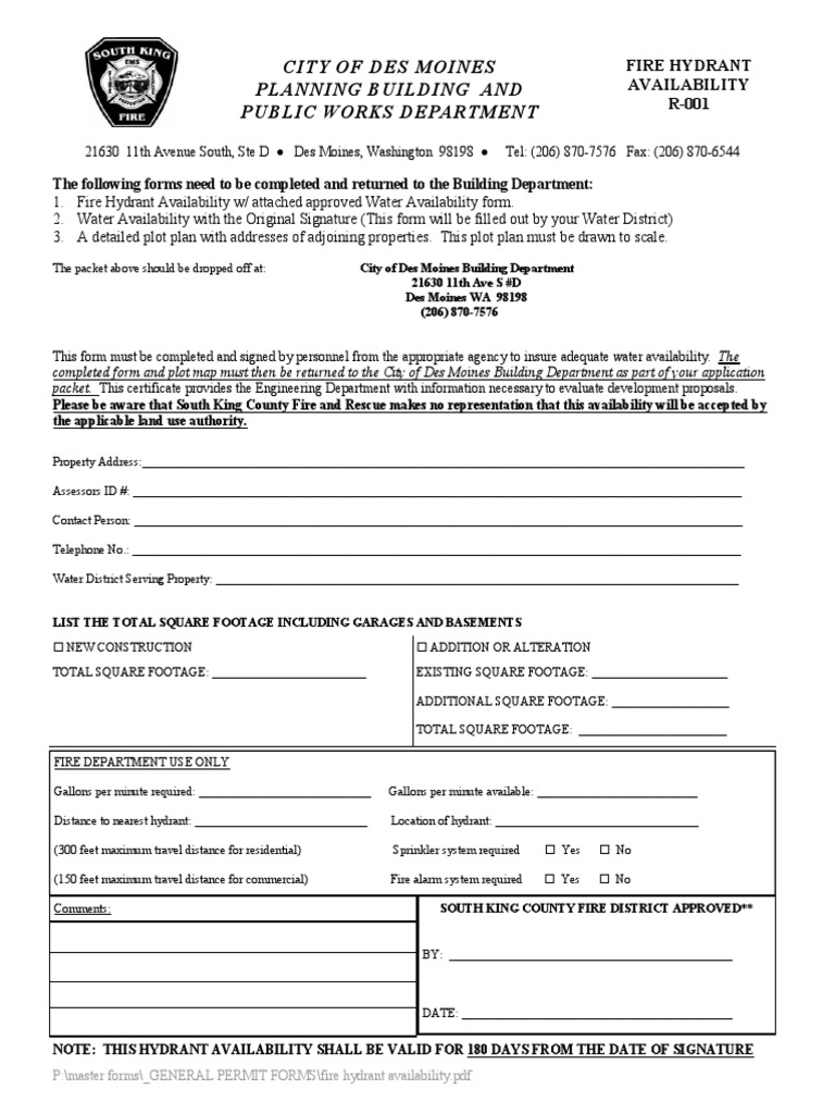 06-Fire Hydrant Availability | PDF