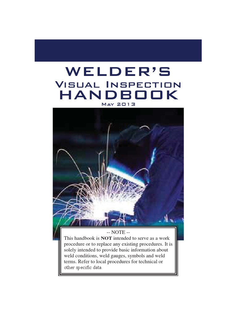 Welders Visual Inspection Handbook 2013 WEB New PDF | PDF | Welding ...